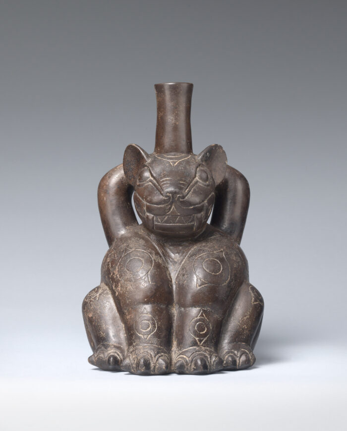 Chavin Stirrup Vessel of a Jaguar - Vilcek Foundation